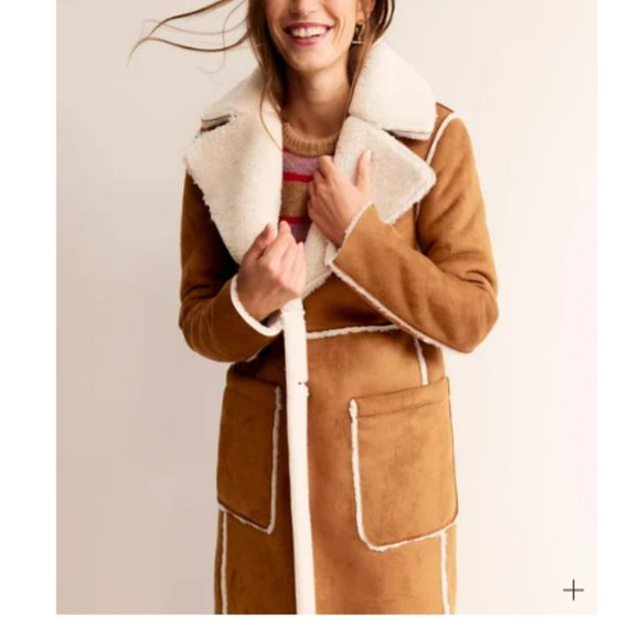 Boden | Jackets & Coats | New Boden Reversible Faux Shearling Coat ...